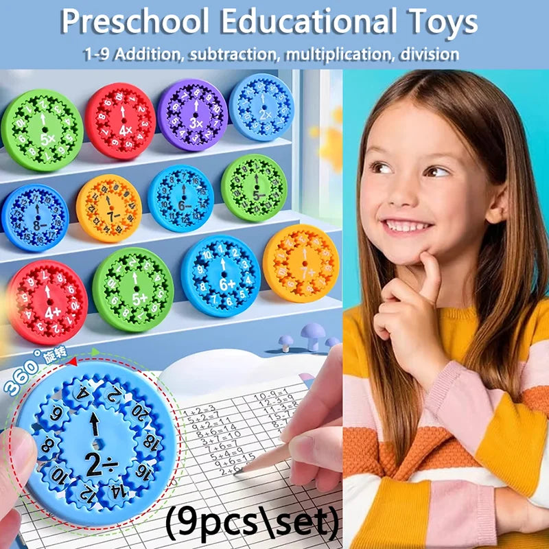 Mathe Fidget Spinner Kinder Spielzeug Vorschule Arithmetik Bildung ...