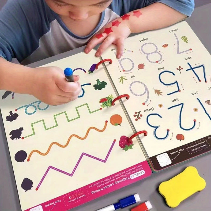 Reusable Toddler Tracing and Pen Control Workbook: Educational Writing ...