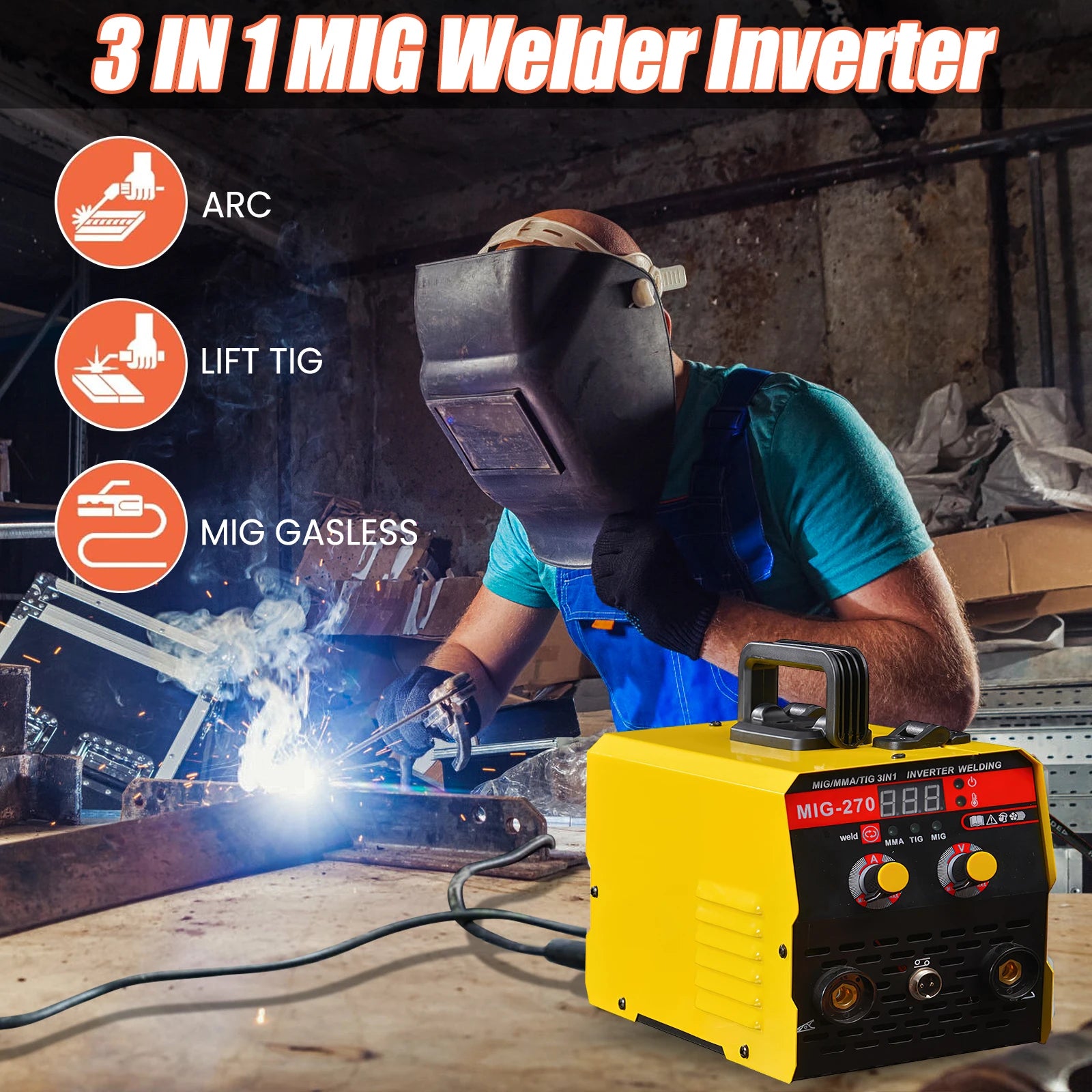 Portable Welding Machine 250A Arc Welding Machine Fully Automatic ...