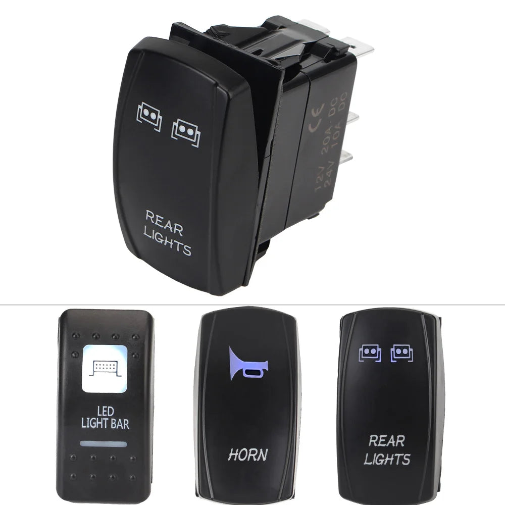 Car Light Switch With LED Backlight 24V 12V | 25257 – InterCyprus ...