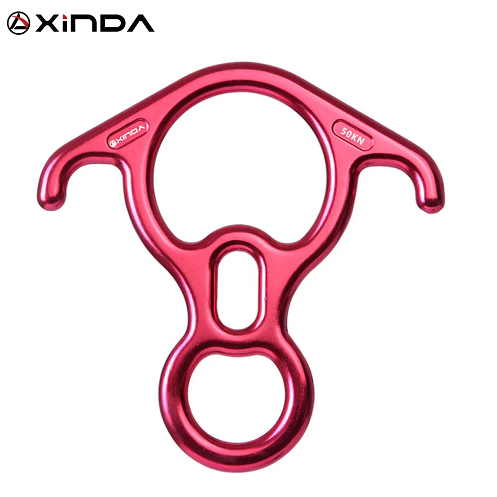 Xinda rock climbing descender OX Horn 8 descend ring downhill eight ...