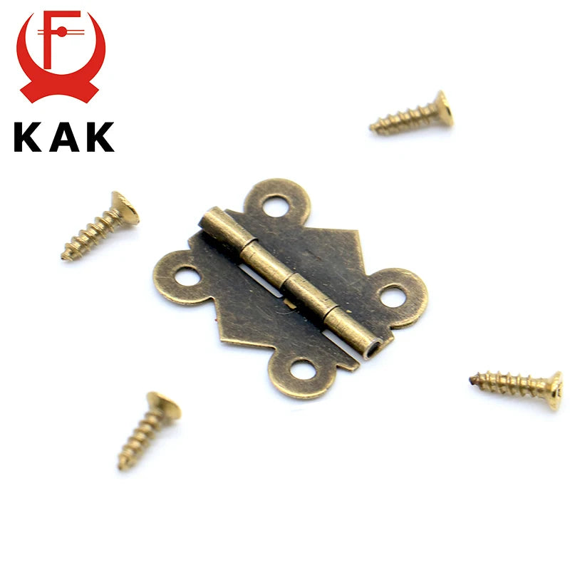 40pcs KAK 20mm x17mm Bronze Gold Silver Mini Butterfly Door Hinges ...