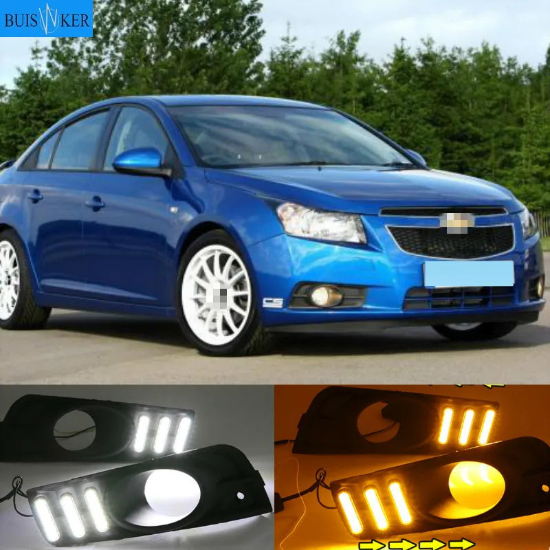 2PCS LED за Chevrolet Cruze 2009 2010 2011 2012 2013 2014 DRL Дневни ...