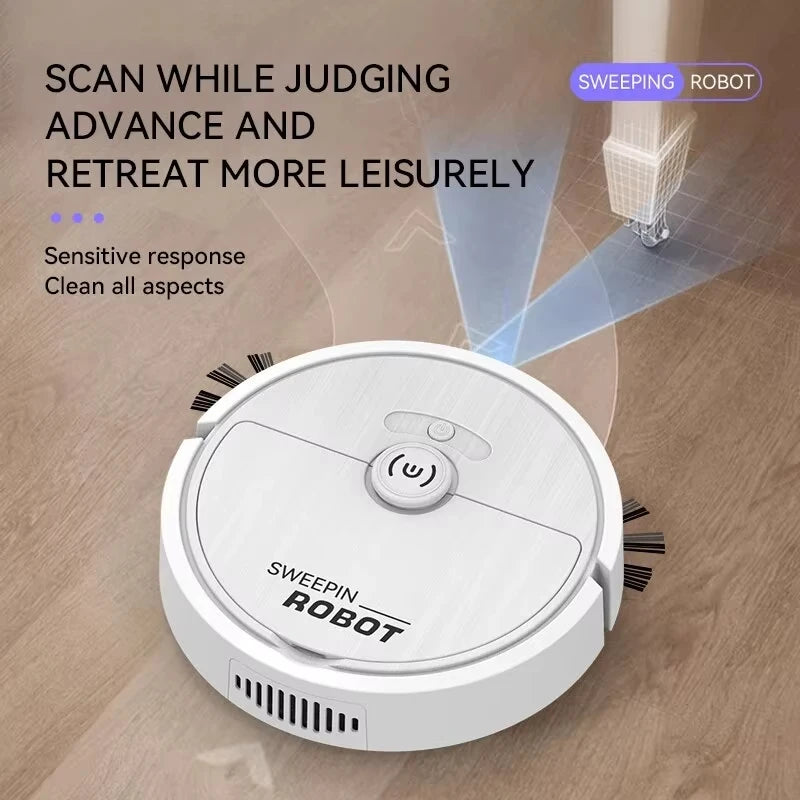 New 5-In-1 Portable Home Floor Robotic Vacuum Cleaner USB Rechargeable ...