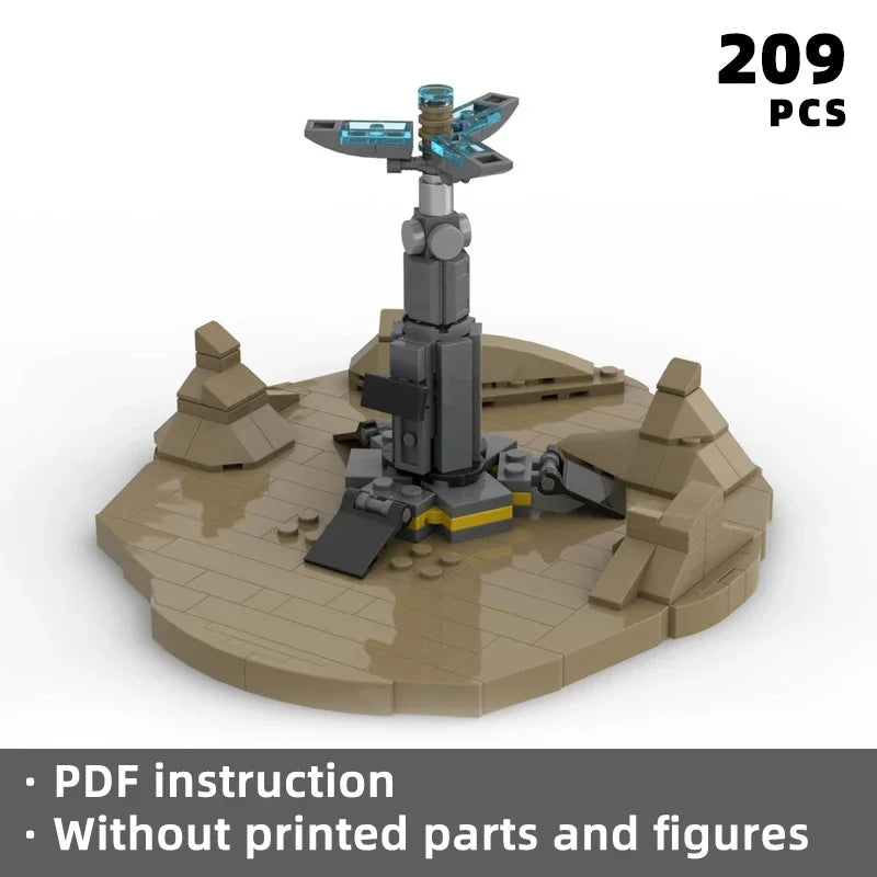 Sci-Fi Diorama Block Set: Fantasy Robot & Spaceship MOC Prop ...