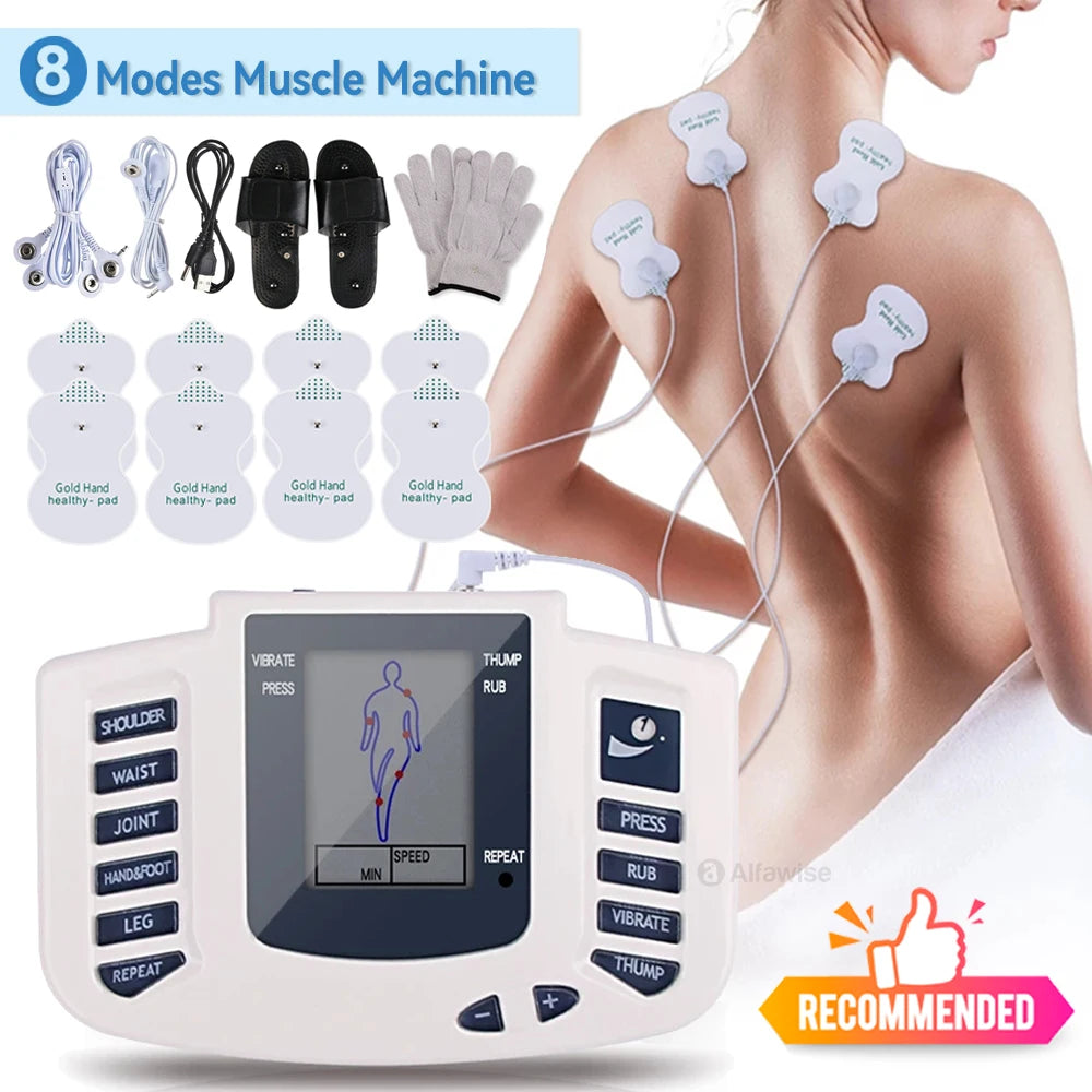 Estimulador Muscular Recargable de 4 Canales Microcorriente Pulso ...