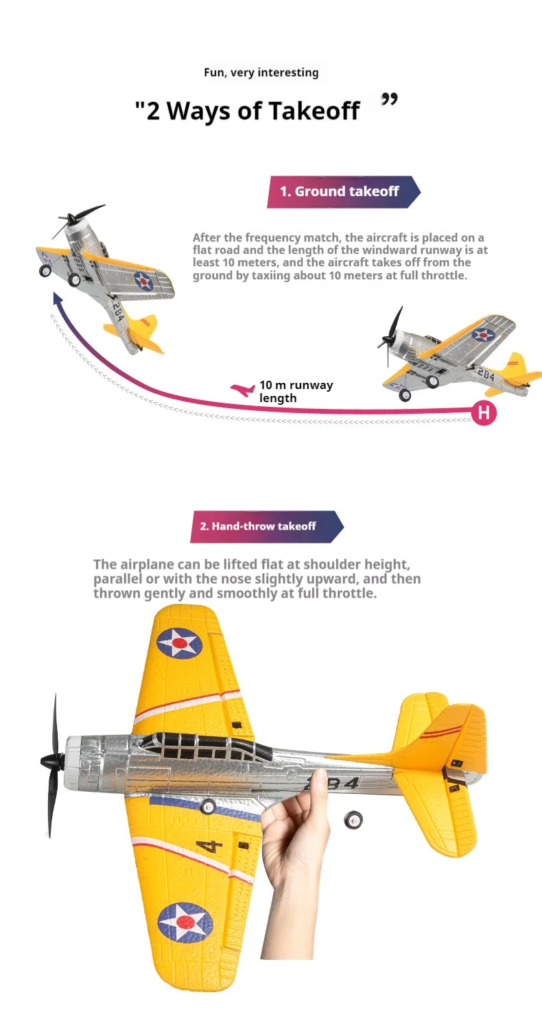 RC самолет с фиксирани крила от пяна QF012 безчетков Conusea – InterCyprus