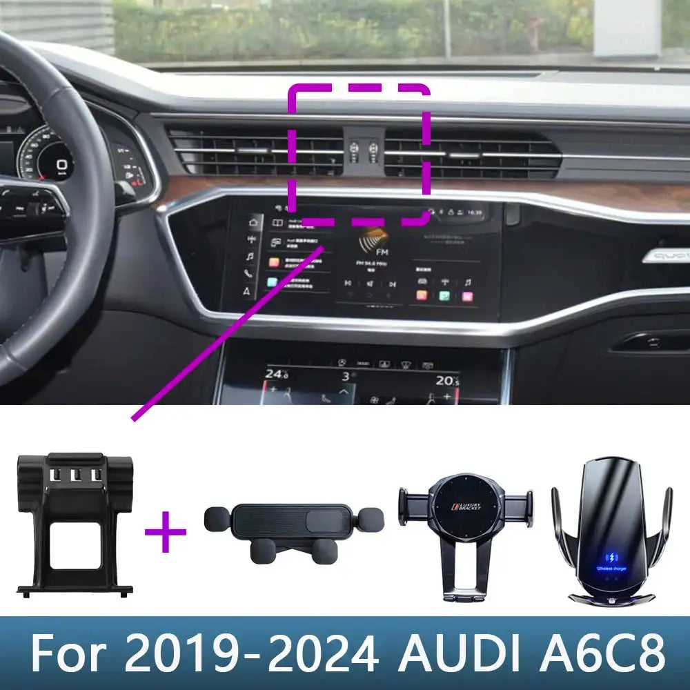 For AUDI A6 C8 A7 2019 2020 2021 2022 2023 2024 Car Phone Holder ...