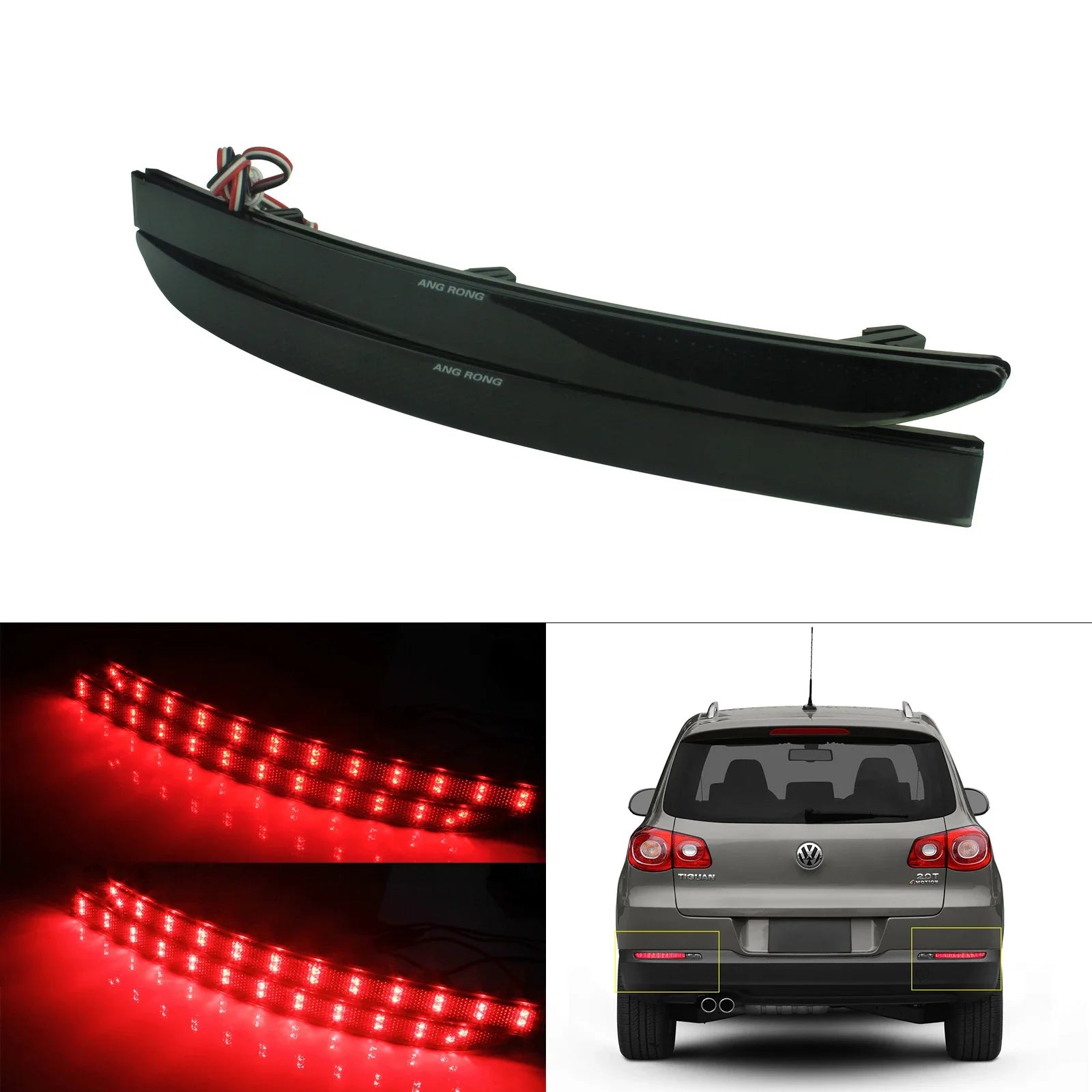 VW Tiguan Rear Bumper Reflector LED Lights | Angrong – InterCyprus ...