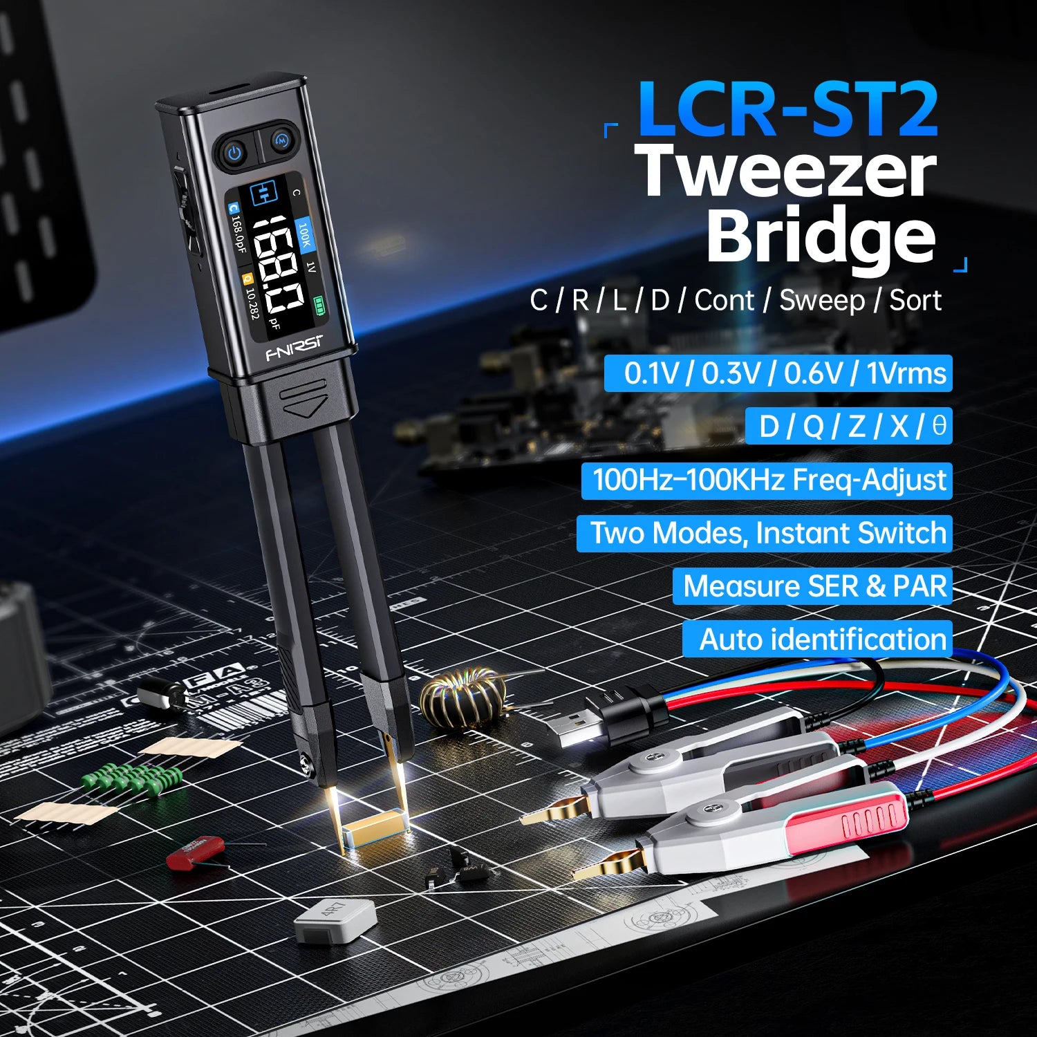 LCR ST2 Multifunkční Tester Automatická Identifikace ST2 Pro ...