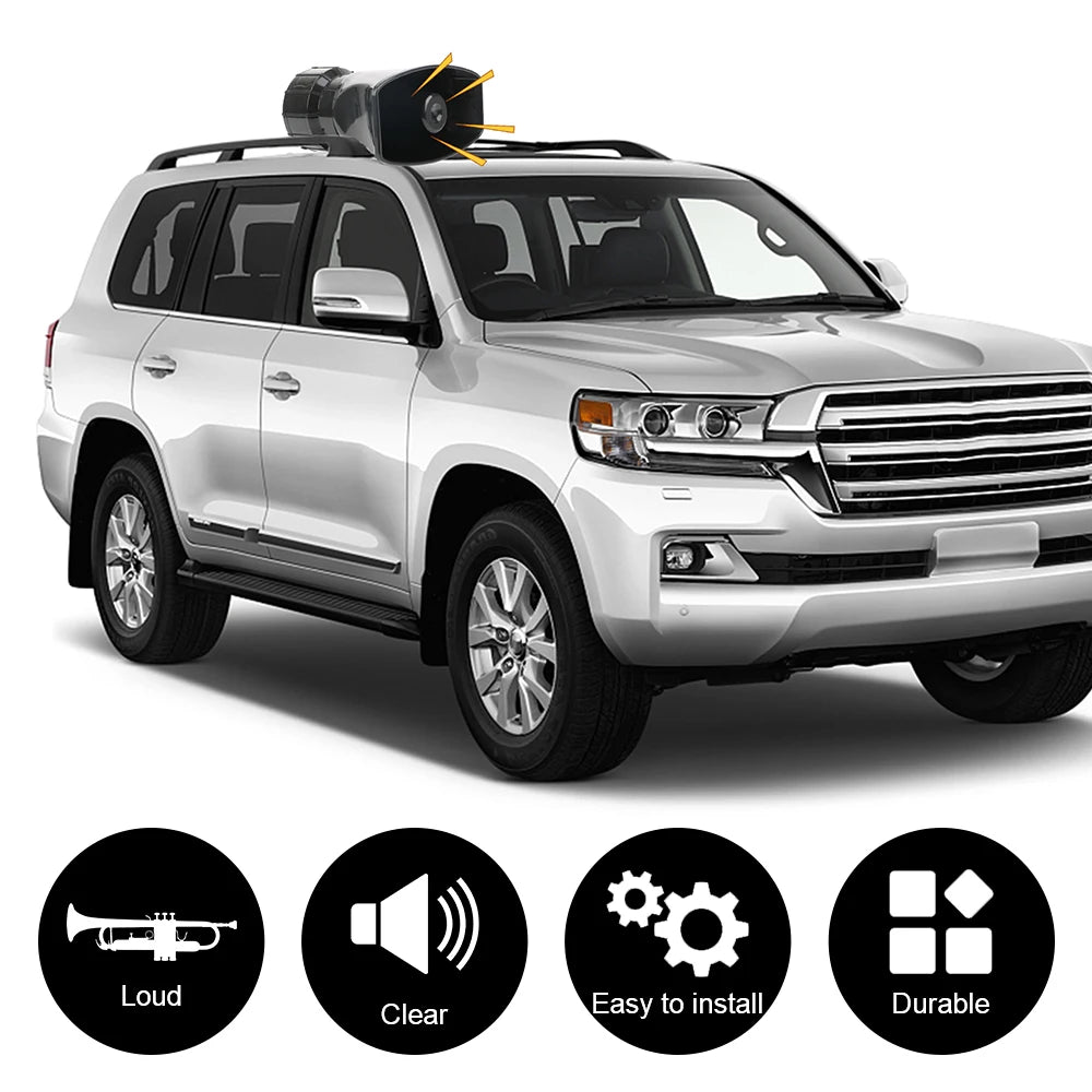 Polis Siren 120dB 12V Bil Siren 7 Toner Högljudd Klaxon | 28900 ...