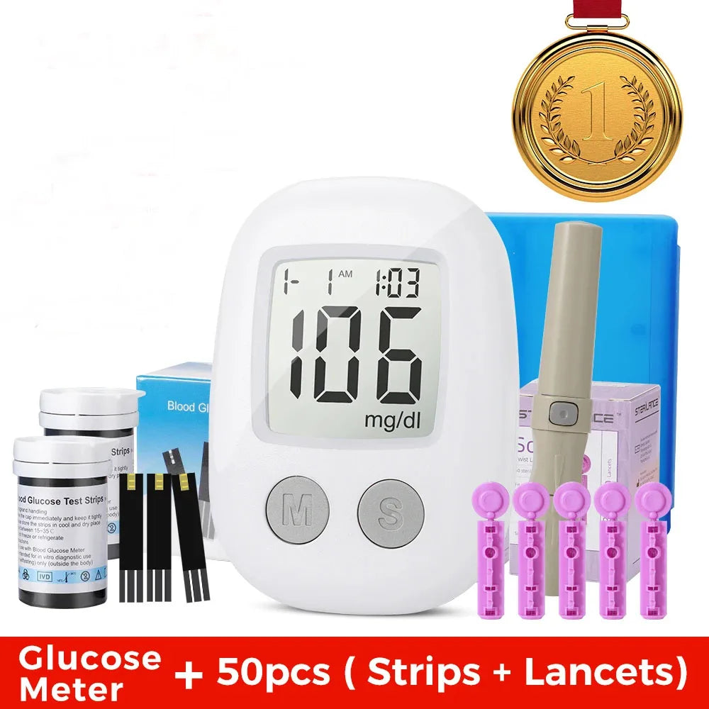 Blood Glucose Meter Medical Glucose Test Strips Lancets Devices ...