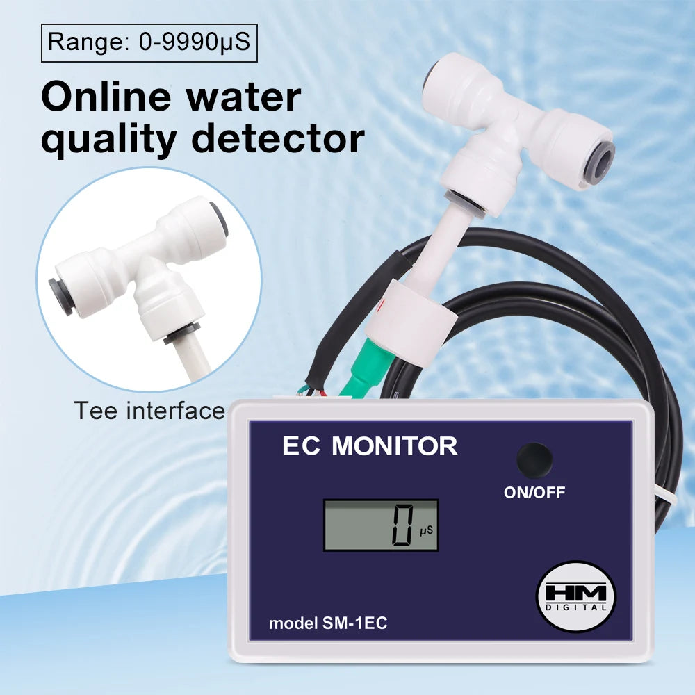 HM Digital EC Meter On-line Single Channel EC Monitor LCD Display Water ...