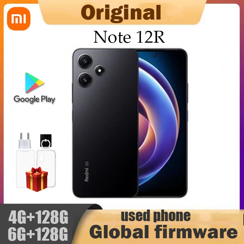smartphone Xiaomi Redmi Note 12R 5G Android 6GB ROM 128GB Qualcomm Snapdragon 4 gen2 50MP ...