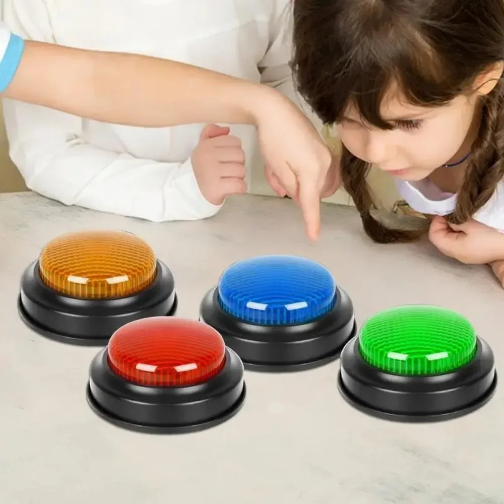 Game Buzzers with Lights and Sound for Classroom,4-piece Set of Game ...