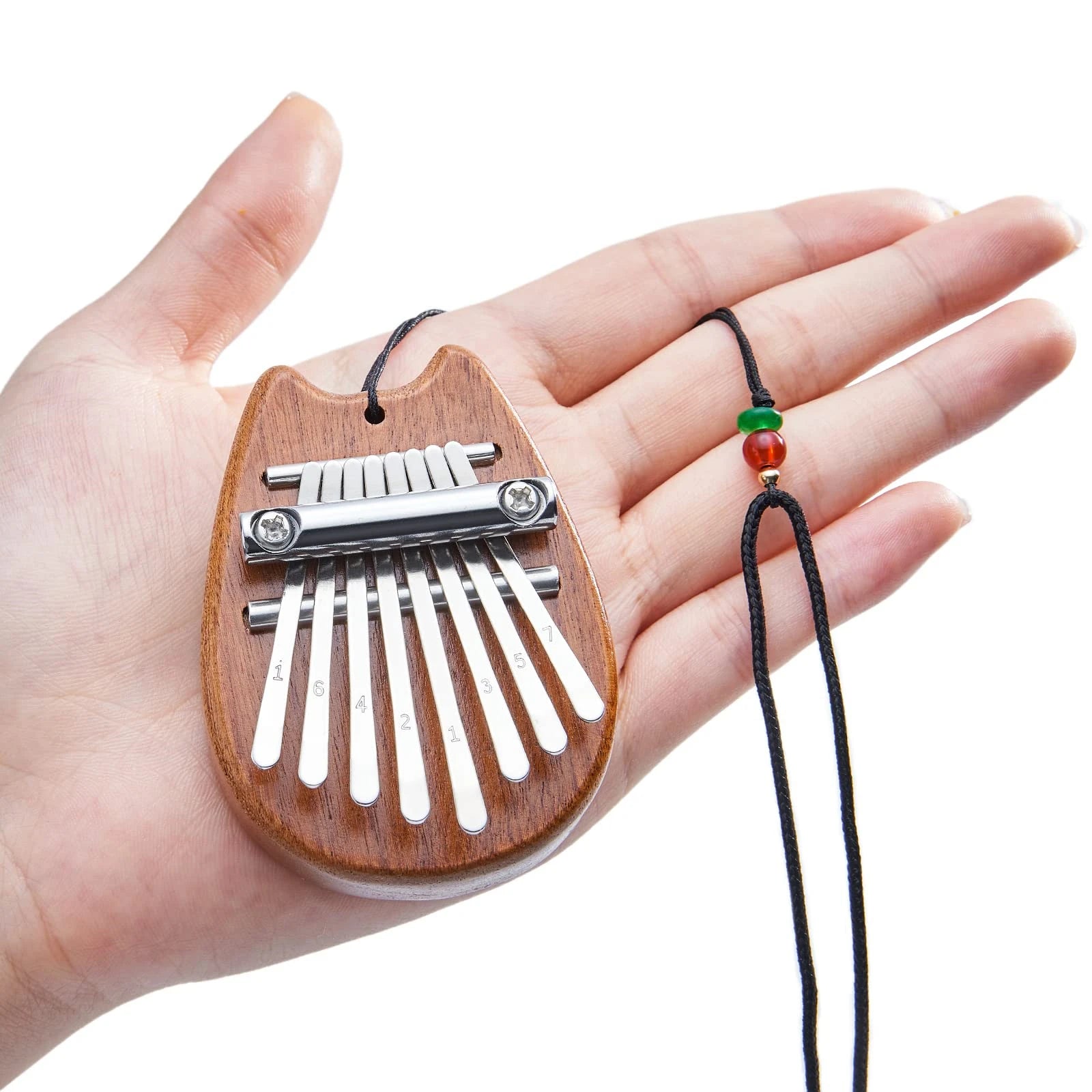 Mini Kalimba 8 Key Thumb Piano 1 Pack Totoro Style Cute Instrument ...