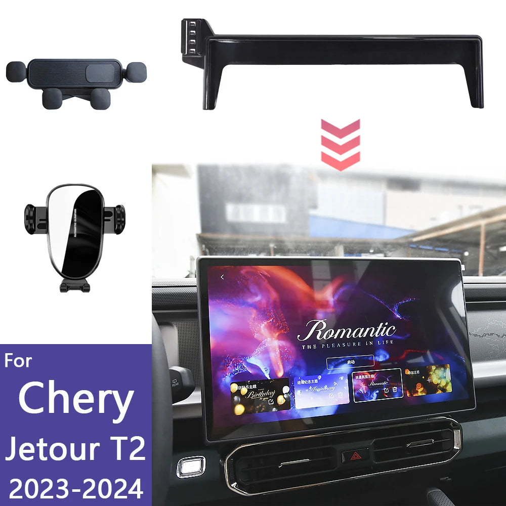 For Chery Jetour T2 2023 2024 Car Phone Holder Multimedia Screen Fixed ...