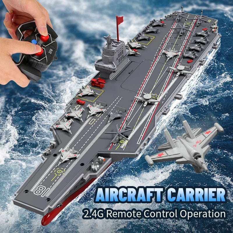 S19 Remote Control Aircraft Carrier Warship DIY Assembly Kit for Kids ...