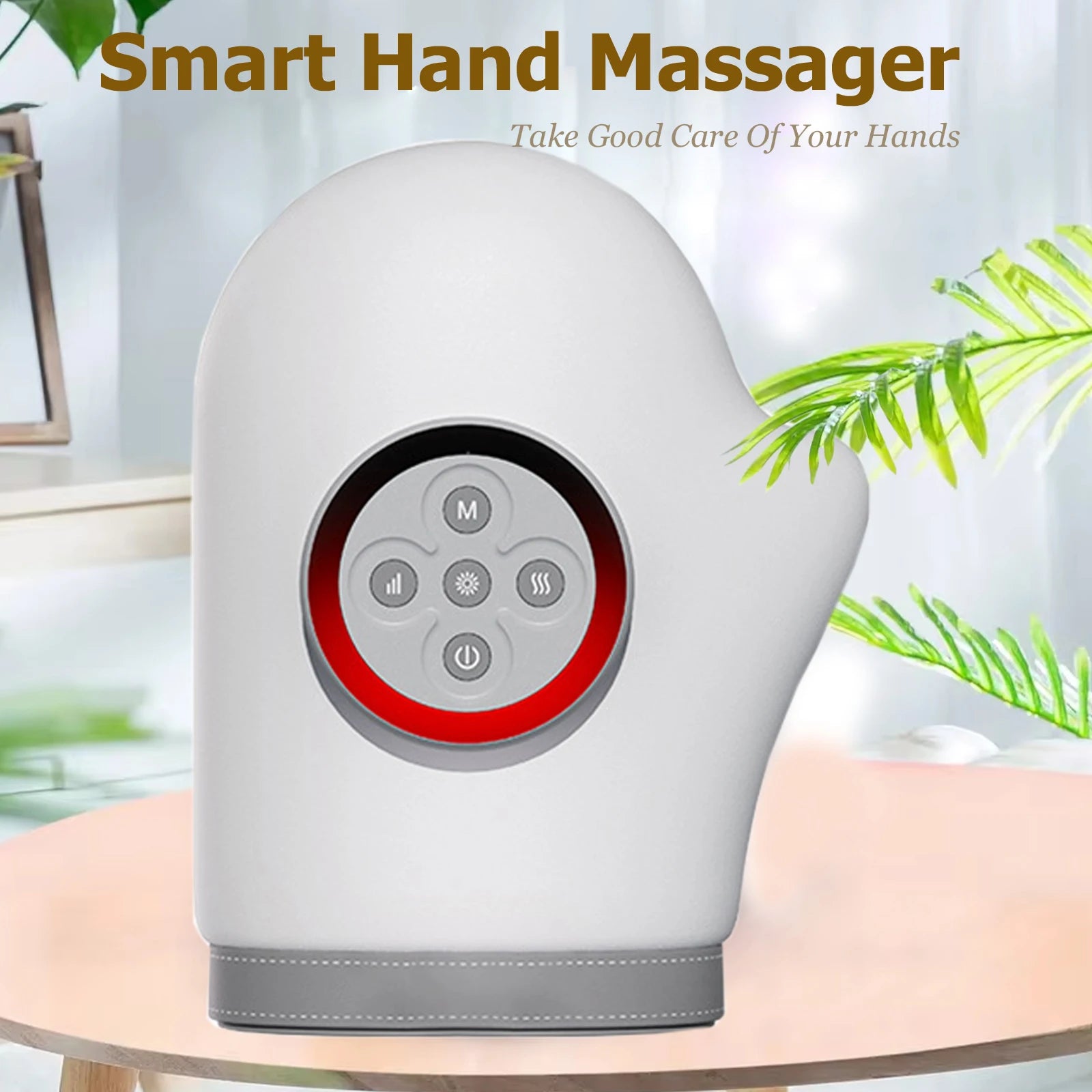 Wireless Electric Hand Massager Air Compression Hot Compress Palm ...