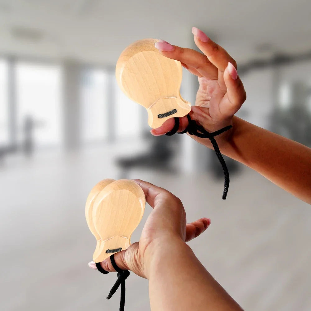 2Pcs Castañuelas Españolas Tradicionales para Danza Flamenca con Cuerda ...