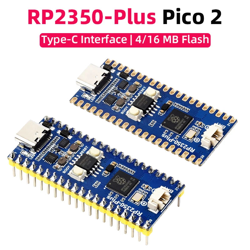 Raspberry Pi Pico 2 Plus Development Board RP2350A Wavashare RP2350 ...