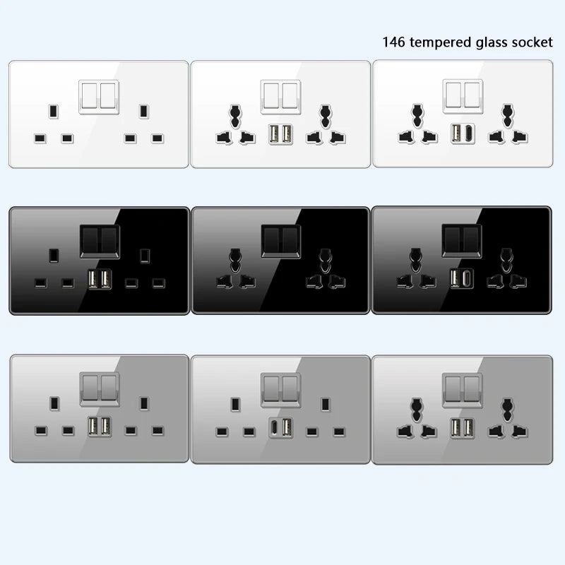 UK 13A Wall Socket USB C 18W Fast Charge Depo Guye – InterCyprus ...