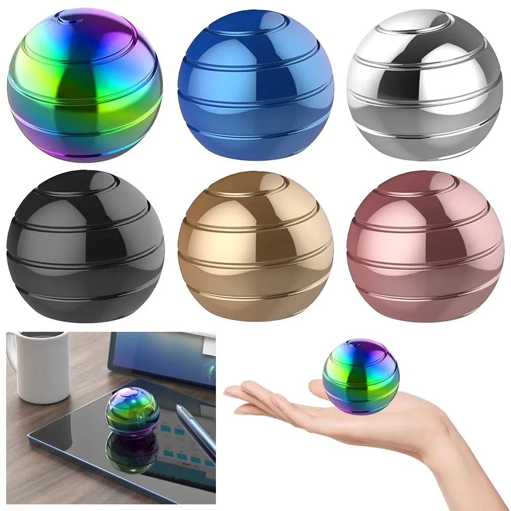 Muddy Puddles Kinetic Spinning Desk Toy - Metal Gyro for Stress Relief ...