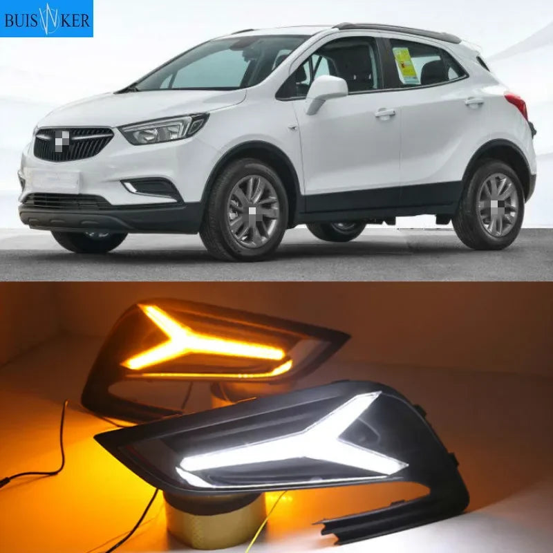 2pcs LED For Buick Encore Opel mokka 2016 2017 2018 Driving DRL Daytime ...