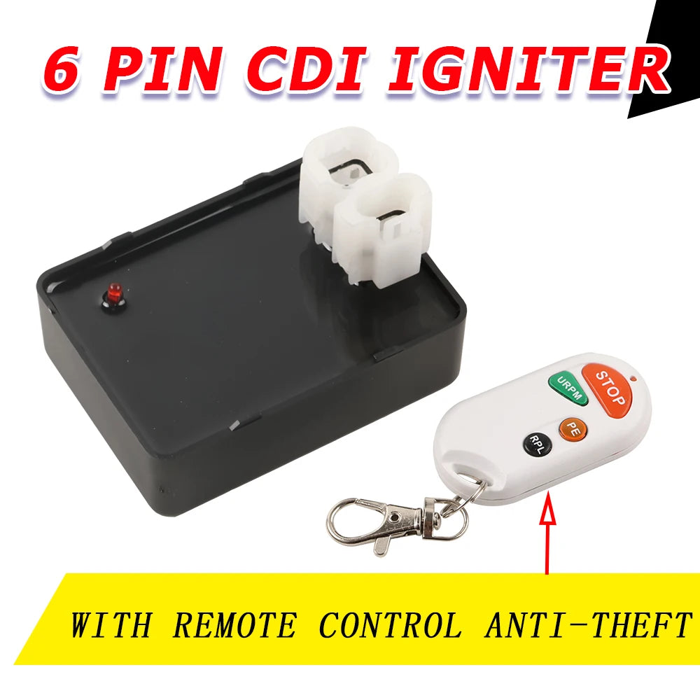 Honda CBF150 CDI Box With Remote Key For CG125 NXR150|6 Pin – InterCyprus