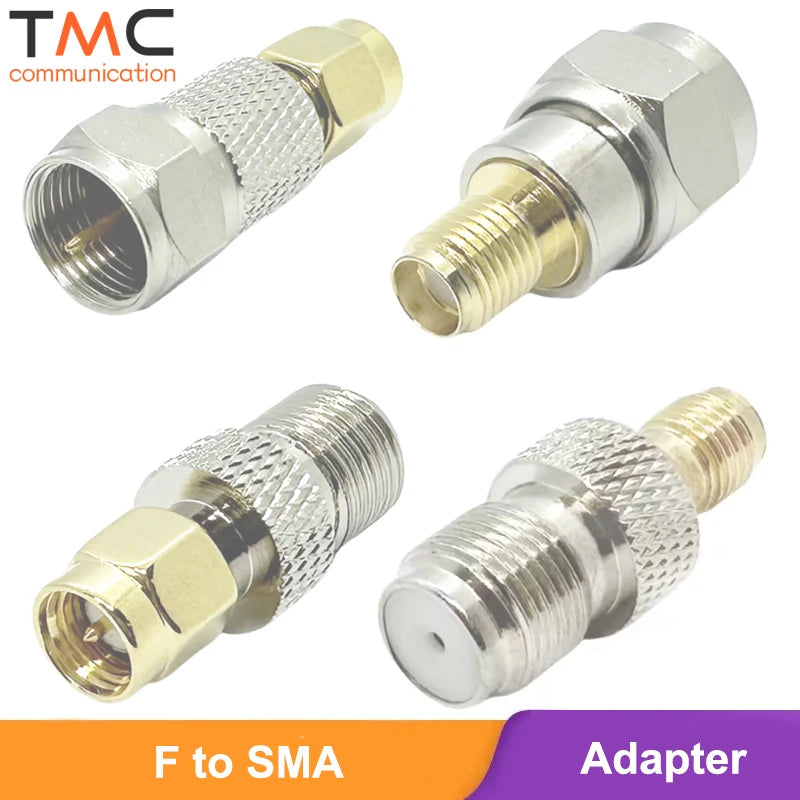 F Type Male Female to SMA Female Male Coax Adapter RF Coaxial Cable ...