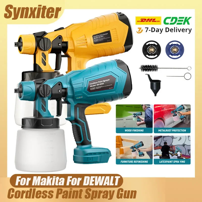 Cordless Paint Sprayer 1000ml Synxiter Pro – InterCyprus