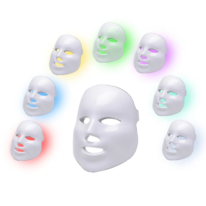Red Light Therapy 7 Colors LED Mask Mascara Facial Luminotherapie ...
