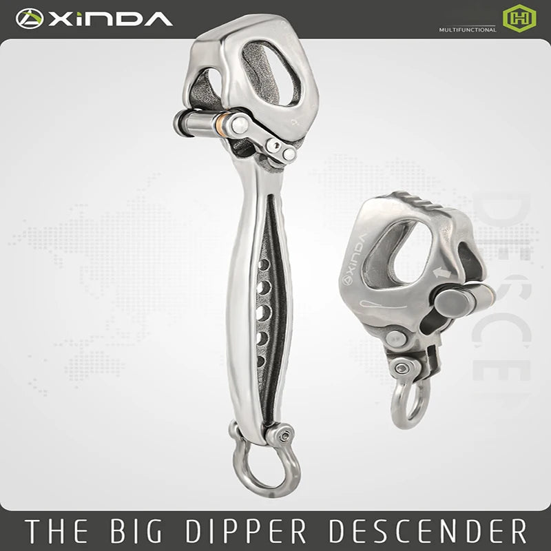 Xinda Climbing Descender Stainless Steel Big Dipper Descender for ...