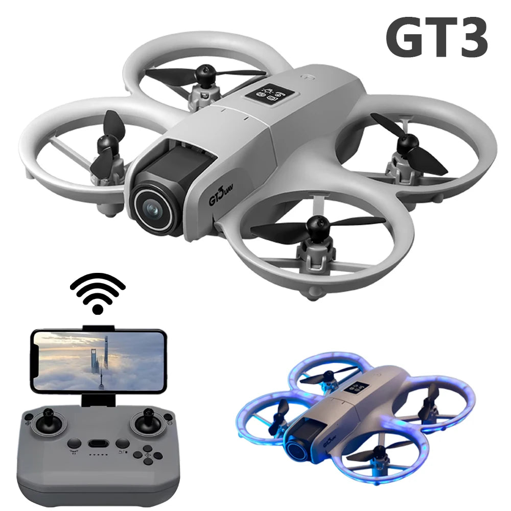GT3 Mini Drone RC 4K Dual Fotografie Aeriană HD Poziționare prin Flux ...