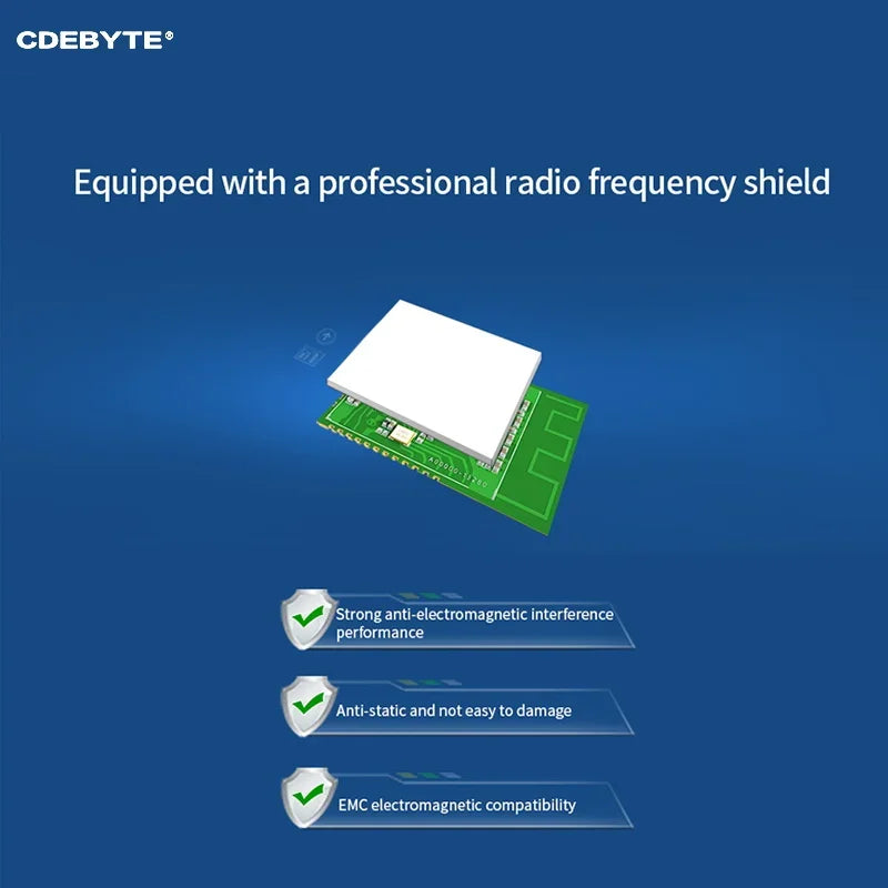 2.4G BLE5.3 CC2340 Bluetooth SoC Module sans fil CDEBYTE E104-BT55SP ...
