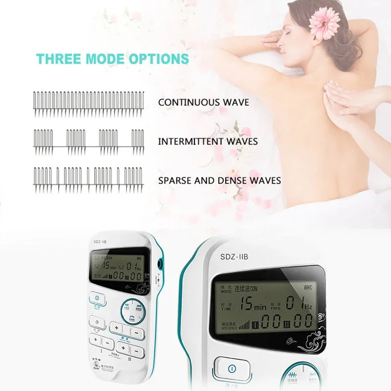 Portable Electroacupuncture Nerve & Muscle Stimulator with Dual Channe ...