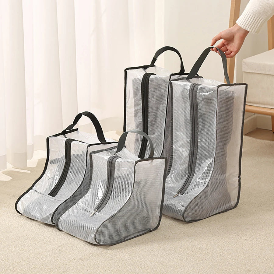 Armazenamento de Botas, Saco Protetor Portátil para Botas Curtas e Altas, Sacos Anti-Pó para ...