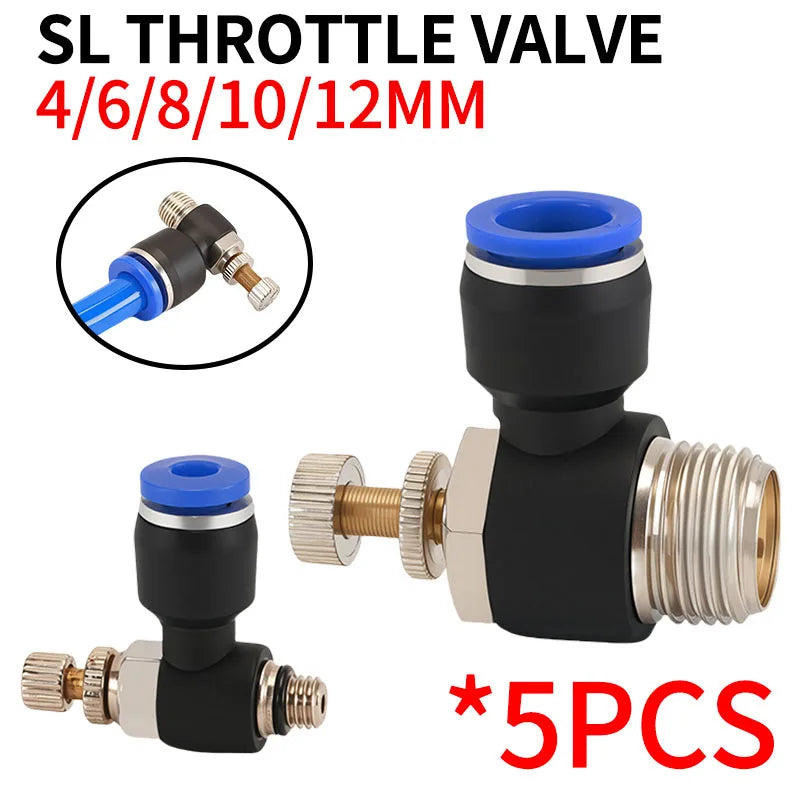 5PCS SL Throttle Valve Pneumatic Fittings Choice Mod Offer – InterCyprus