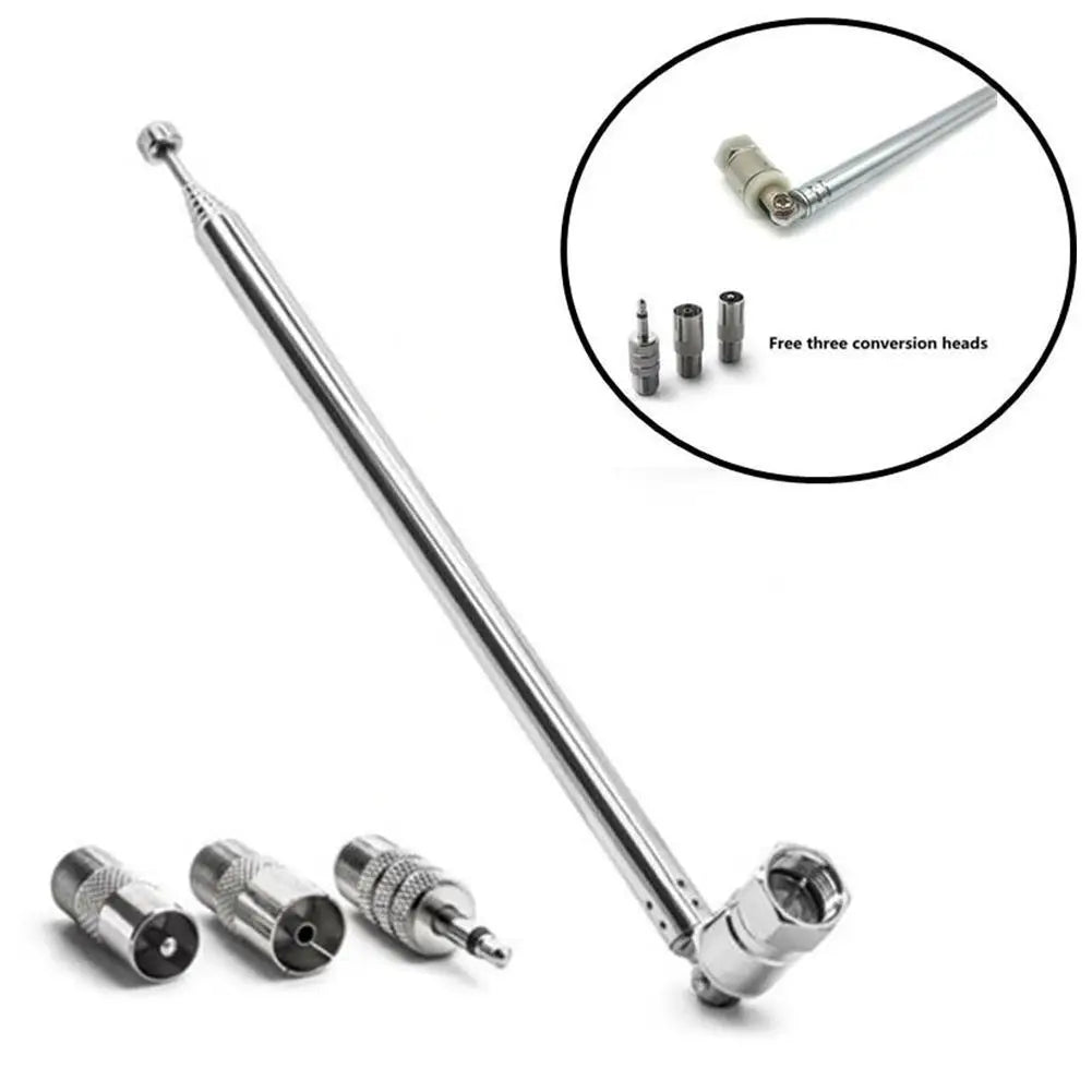 Rod Antenna 3.5mm Adapter FM Radio Antenna Replacement Telescopic Screw ...