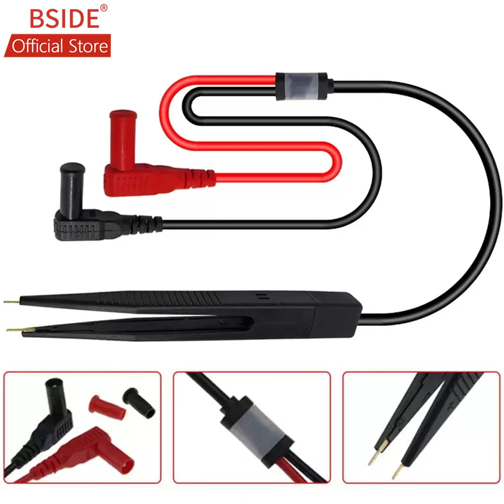 TK HOT SMD Inductor Test Tweezers Clips Probes Leads for Lab SMD ...