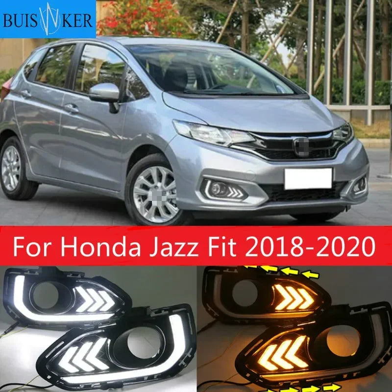 Cubierta de Faro Antiniebla LED DRL Honda Jazz 2018 2020 Phirikes ...