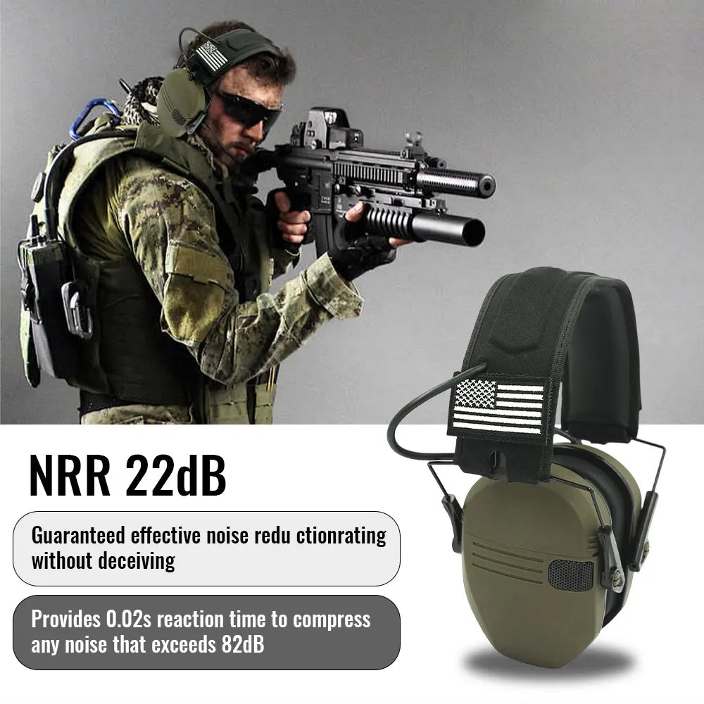 New Electronic Shooting Headset Headphones for Hearing Protection Ear ...