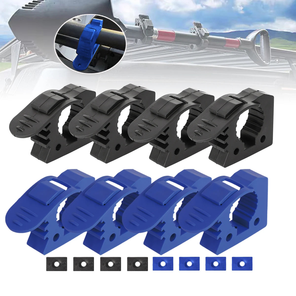 Shovel Mount For Roof Rack, Rubber Clamp Mounting Kit Bracket, Wall ...
