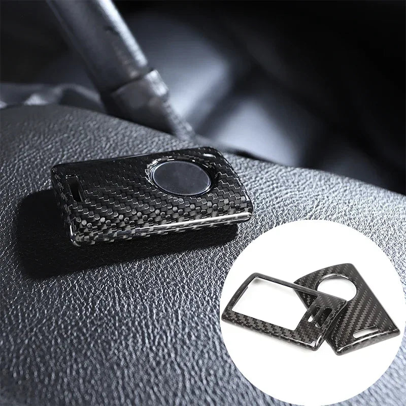 Real Carbon Fiber Remote Key Fob Case Cover For Chevrolet Corvette C7 ...