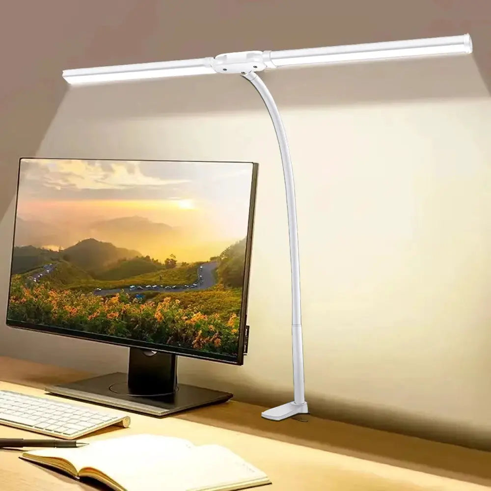LED Desk Lamp Double/Single Head Architect Desk Lamps Office Eye-Caring ...