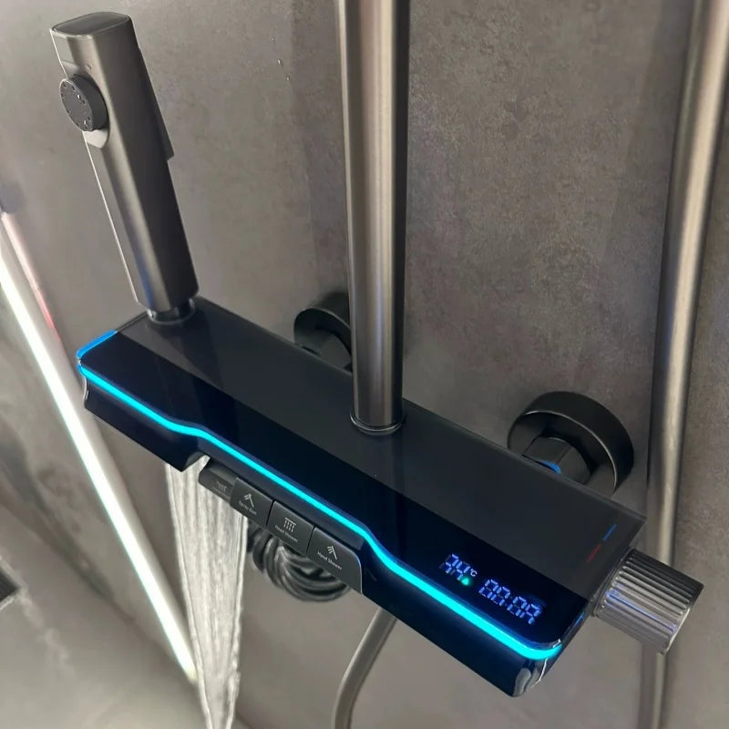 Digital Temperature Display Shower System With Precise Temperature Con ...