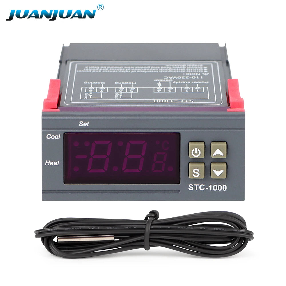 STC-1000 Temperature Controller 12V 24V 220V Digital Thermostat ...