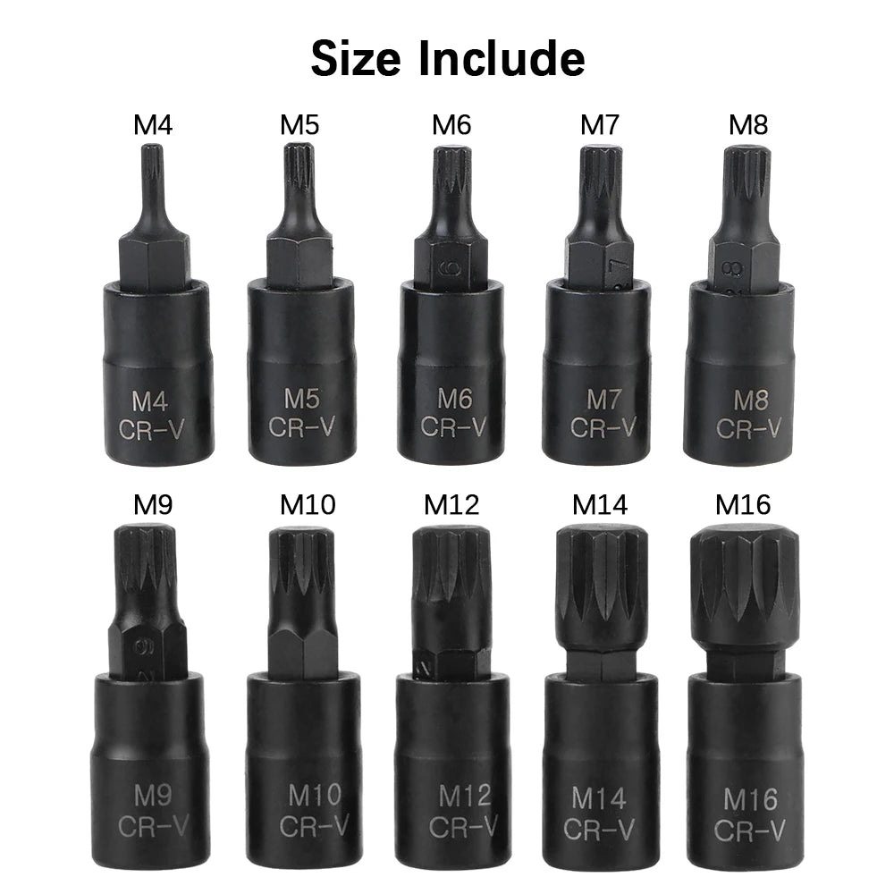 Torque Wrench Socket Set 12-Point 3/8 Drive M4-M16 | 30197 ...