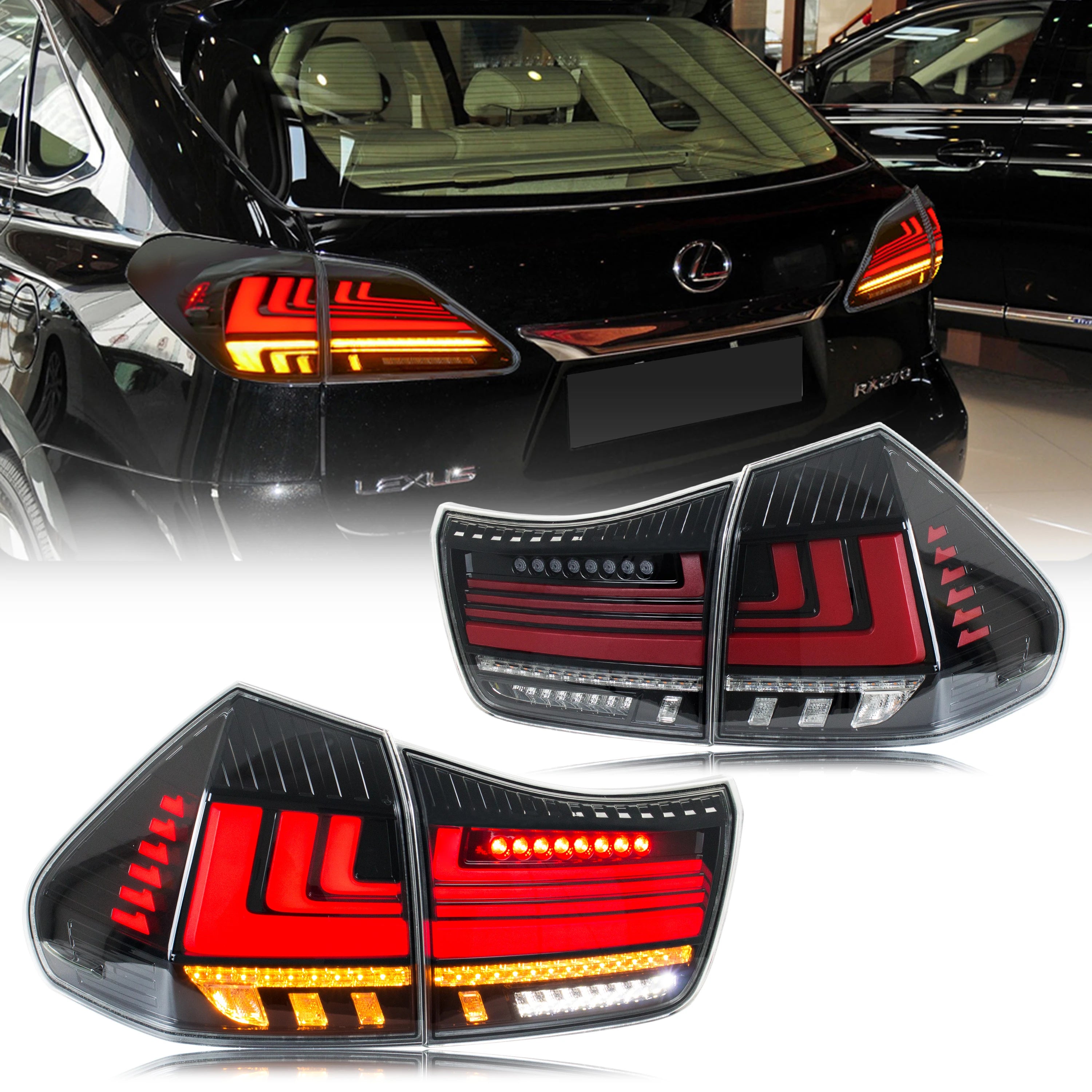 LED Tail Lights for Lexus RX350 RX330 2004-2009 2nd Gen Clear Rear ...