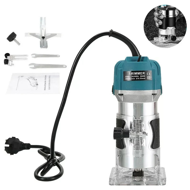 Router profesional 800W pentru lemn 30000RPM Precizie Gabarit de ...
